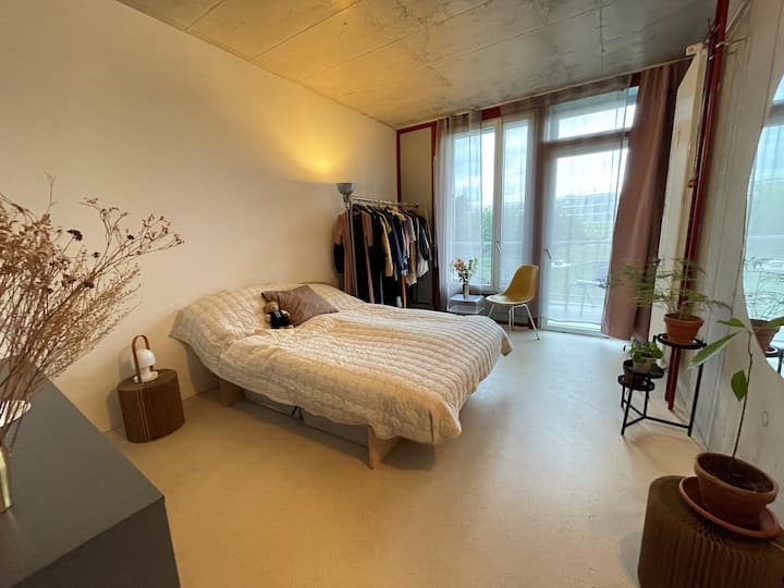 Concrete Industrial Apartment Of An Architect - Bâle