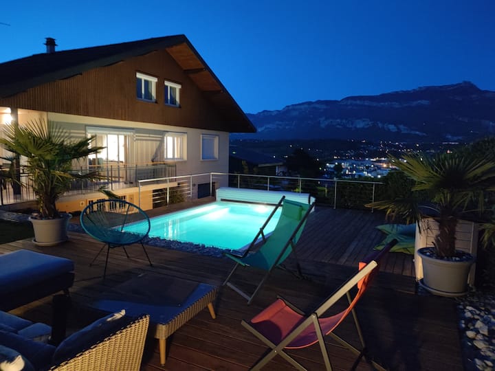 Villa Avec Piscine Vue Montagnes - Chambéry