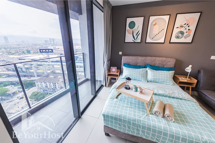 New Cozy Studio Bestview Balcony Highfloor Netflix - Malaysia