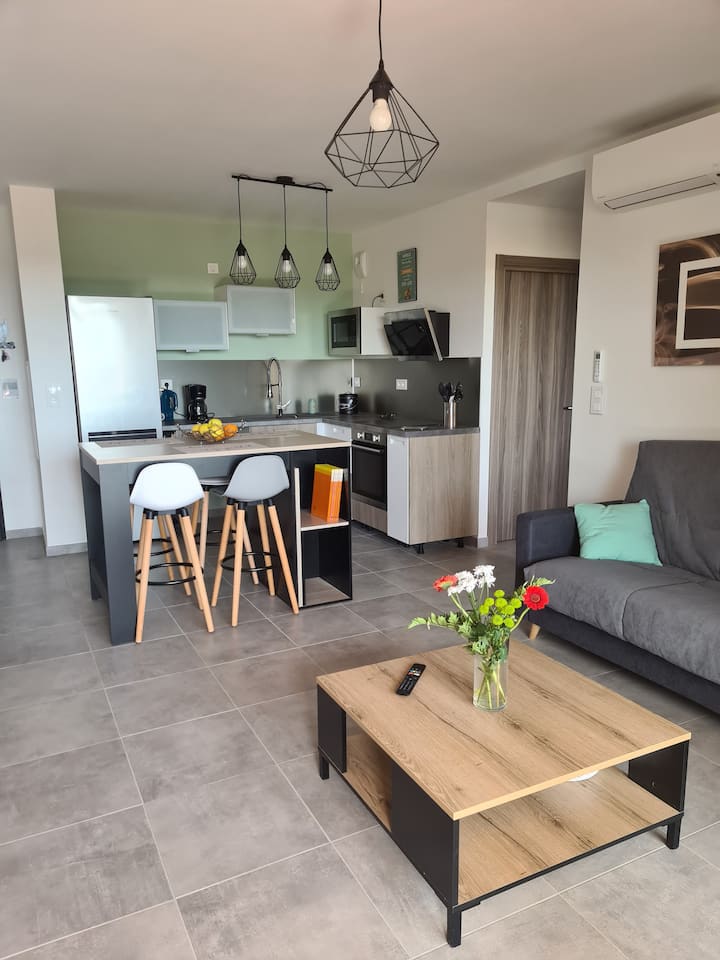 Charmant T2 Meublé à Borgo - Biguglia