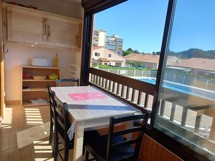 Super Appt Bord De Mer Avec Piscine - Argelès-sur-Mer