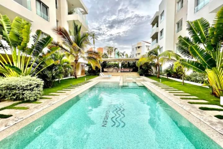 Luxury & Bright Apt Close To The Beach + Pool - Punta Cana