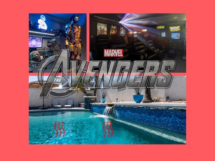 Avengers Campus: 🌊🎥🍿🕹Heated Pool, Theater, Arcade+ - Santa Ana, CA