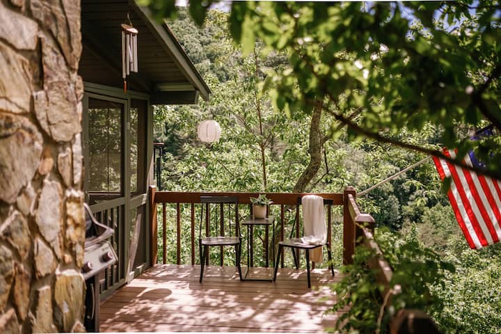 New! Treetop Cabin W/ Mtn Views Near Blue Ridge - Cherry Log, GA