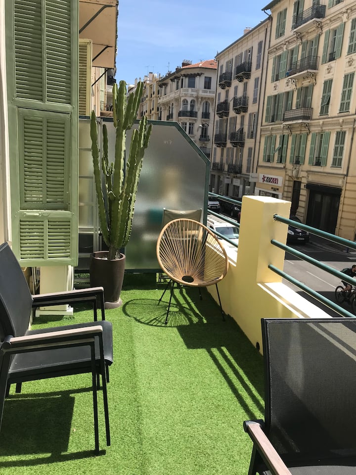 Nice : Appart .Terrasse Centre Nice - 니스