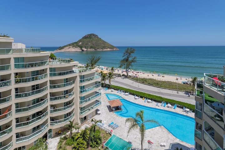 Flat Sunrise Recreio - Beachfront/sea View - Rj - Recreio dos Bandeirantes