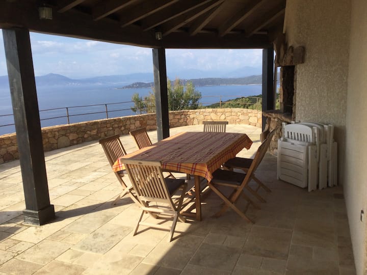Villa Avec Vue Imprenable Sur Le Golfe Dajaccio. - Coti-Chiavari