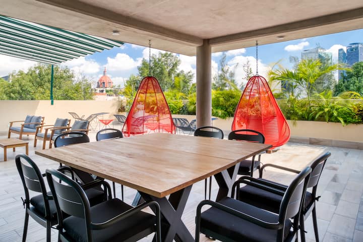 Modern Design 2br With Rooftop In Condesa´s Heart - Mexico-Stad