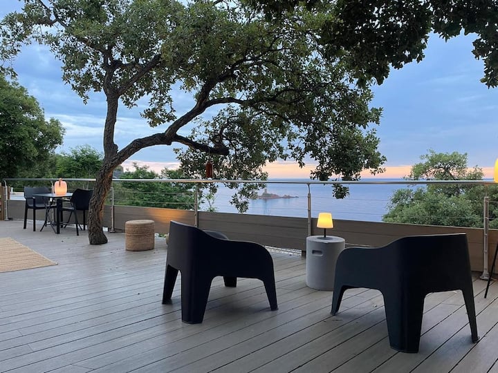 Mobil-home 8 Personnes De Luxe Vue Mer St Raphaël 200m² De Terrasse - Fréjus