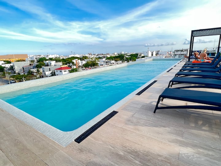 New 2-bedroom With 2-pools Playa Del Carmen - Playa del Carmen