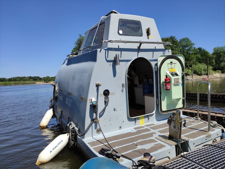 Außergewöhnlich: Ein Ausgebautes Rettungsboot - Hamburgo