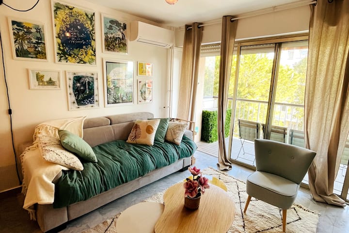 Greenblue 🌿🏝🏖☀️ 4-6p Moderncosy - Cros de Cagnes