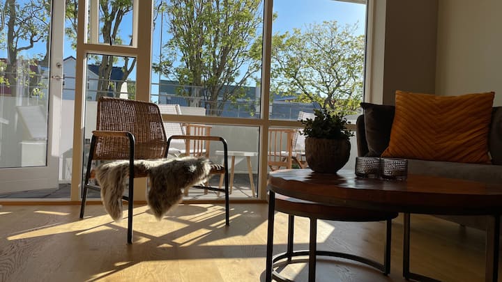 Luxurious Suite Downtown With Balcony - Reykjavik