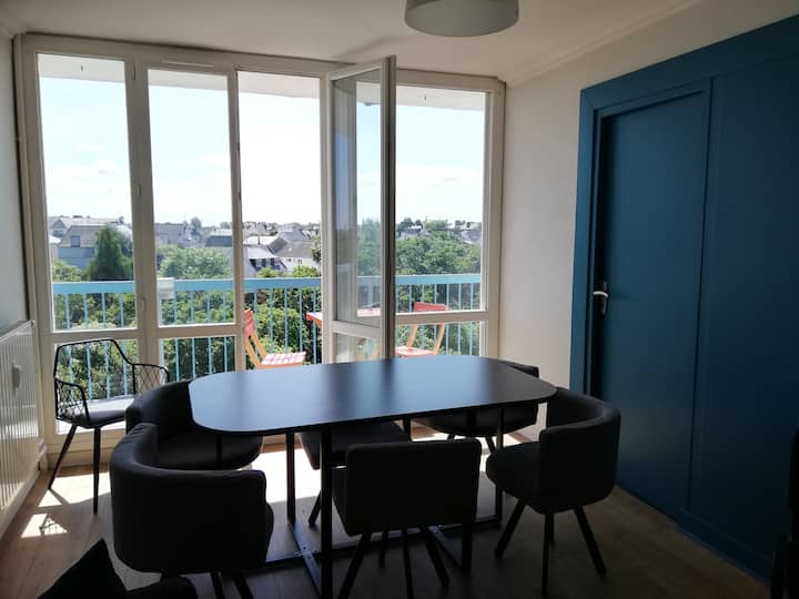 Saint Brieuc: Bel Appartement Avec Très Belle Vue - Saint-Brieuc