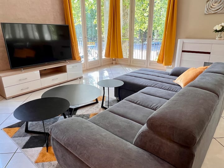 Spacieux T2 Hypercentre, 75m2, Clim, Vue Sur Parcs - Vichy
