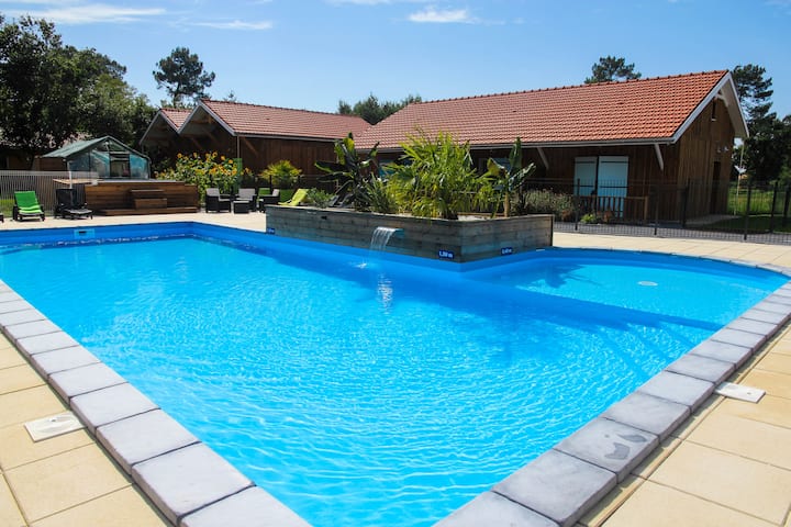 Villa Vanneau Bassin D'arcachon Piscine, Spa - Biganos