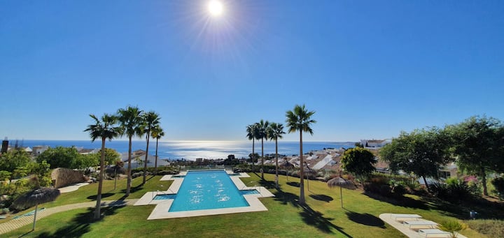 Scandinavian Modern Villa/bbq/pool/seaview - Benalmádena