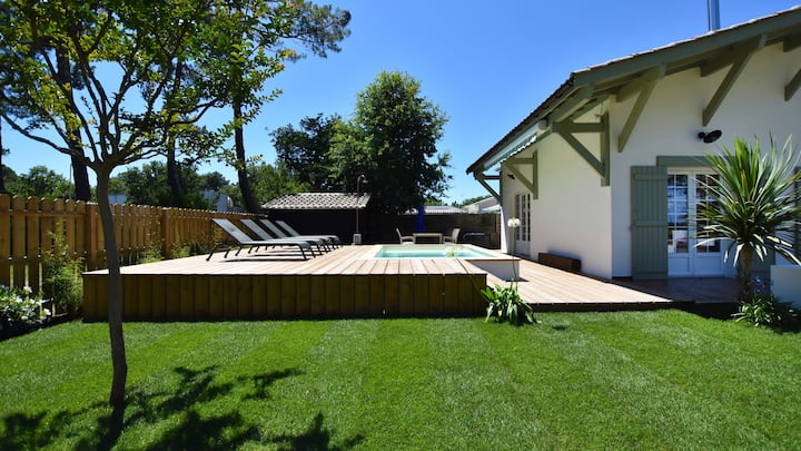 Belle Villa 1ère Ligne Avec Piscine - Jane De Boy - Lège-Cap-Ferret