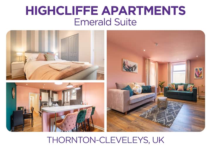 Highcliffe Emerald Suite - Beachfront - Sleeps 6 - Poulton-le-Fylde