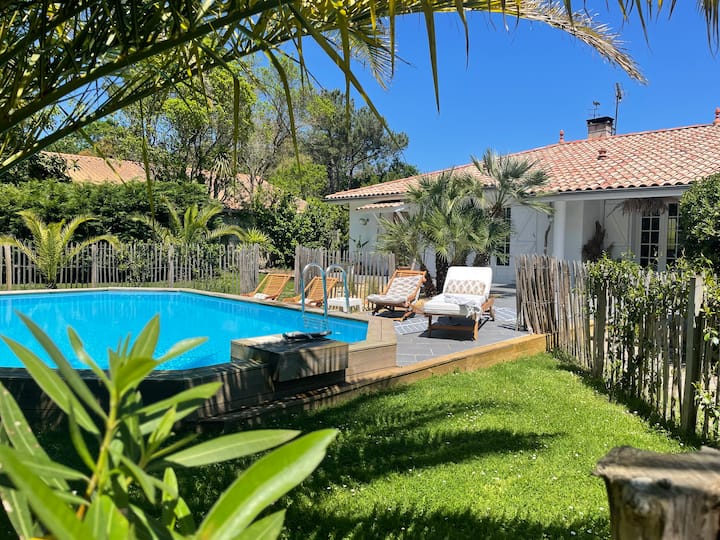 Villa De Charme En Bord De Mer Avec Piscine - Labenne