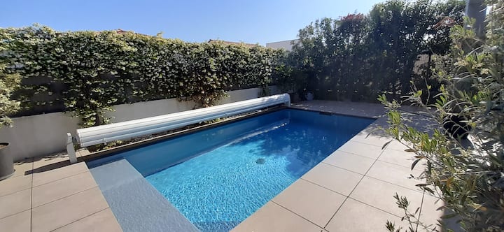 Villa Contemporaine Climatisée 6 Pers Avec Piscine - Calvisson