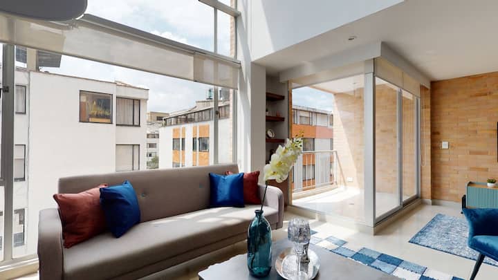 Duplex/balcony/smartv/dosniveles/3hab/parking - Bogota