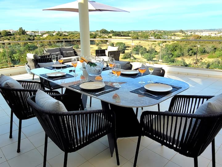 Penthouse Monte Da Eira - Sunset And Sea View - 알부페이라