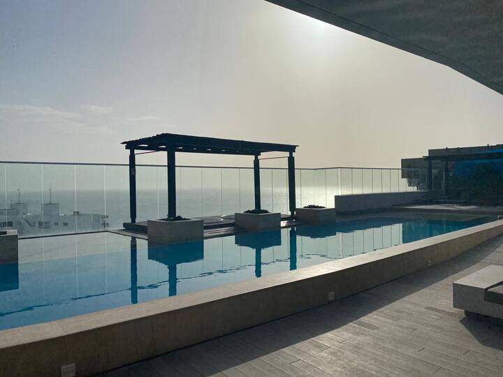 Perfecto Lugar Para Descanso, Con Vista Al Mar - 聖塔馬它
