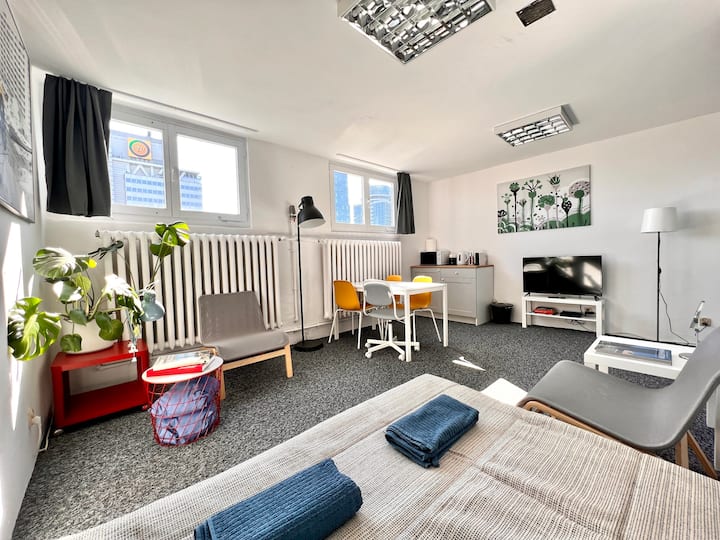 Wow View Attic Studio With Fast Wi-fi & Netflix - Varsavia