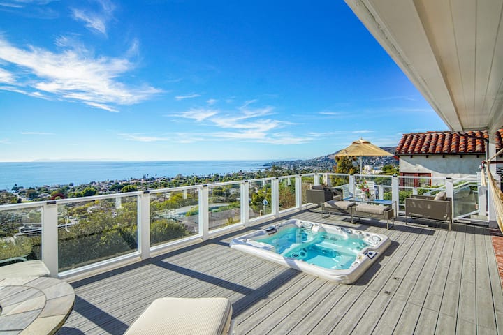 Ocean Views 1bd Unit W/ Liv, Kit, Hot Tub & Deck - Laguna Beach, CA