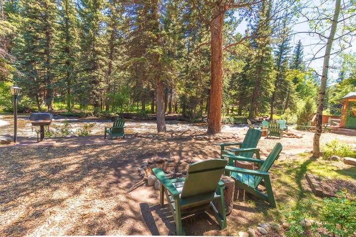 Original Rmnp Riverfront Cabin - Thunderbird - Estes Park, CO