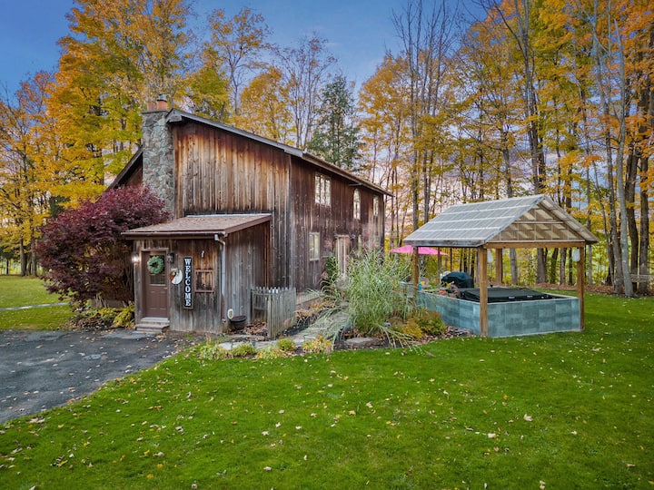 Cabin 2 W/hot Tub, Fire Pit, Hammocks & Mini Pond - Otsego Lake, Cooperstown