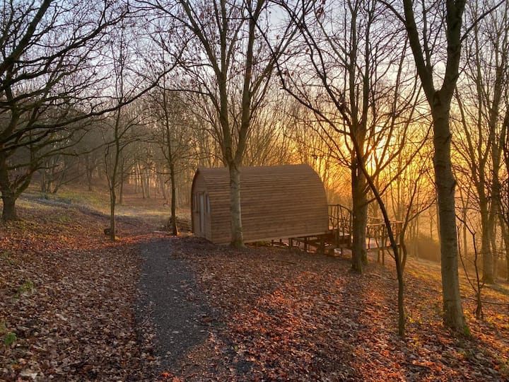 Cosy Woodland Glamping Cabin - Warwick
