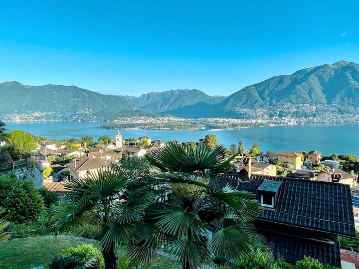 Stilvolle Wohnung Mit Atemberaubendem Blick - Gambarogno