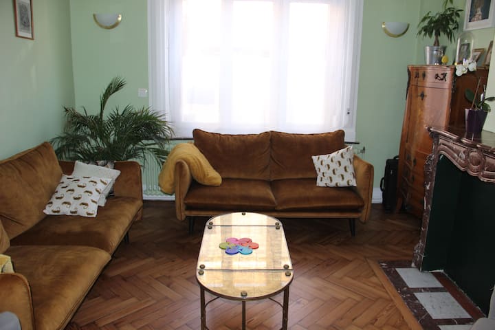 Grande Maison Style 1930 Avec Jardin, Proche Lille - Aéroport de Lille-Lesquin (LIL)