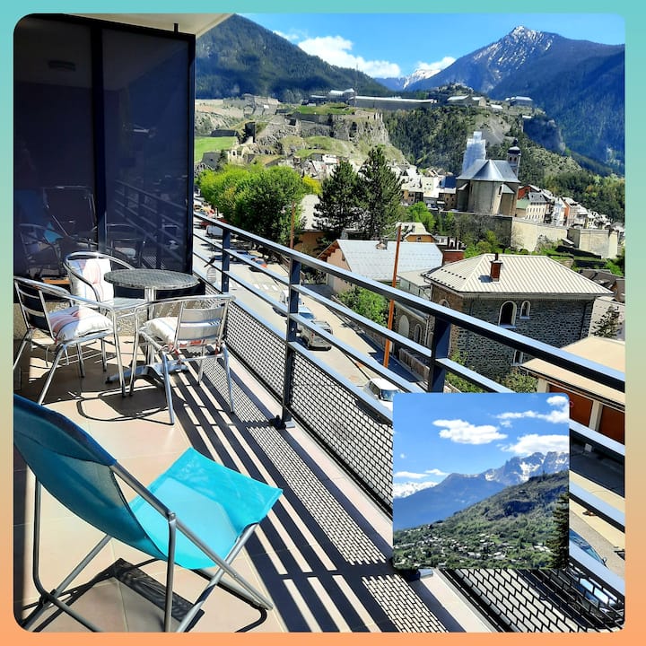 Briançon Vue Panoramique Appartement 2 Pers + Pk - Col du Lautaret