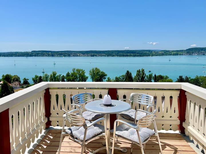 Die Villa. Wohnung Ii Mit Freiem Blick Auf Den See - Konstanz