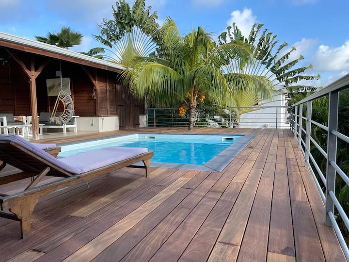 T4 Climatisé Avec Piscine En Bord De Mer - Martinique