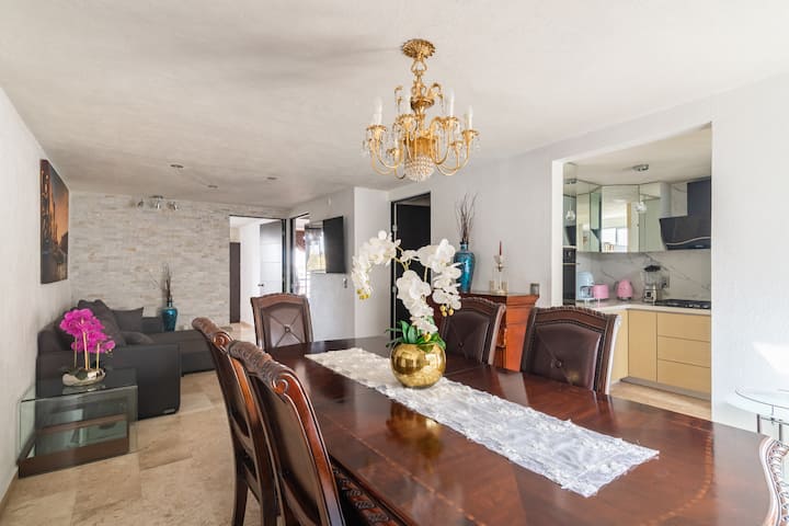 Lujoso Departamento Cerca Al Aeropuerto C/rooftop - Cidade do México