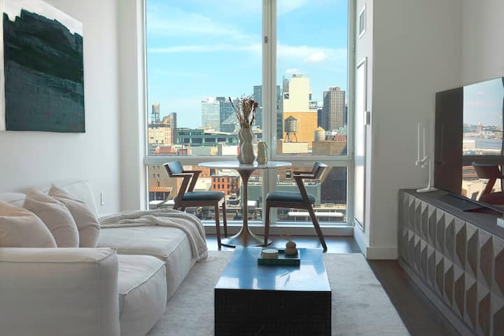 Luxury 1br | Skyline | In-unit Laundry | Workspace - Hoboken, NJ