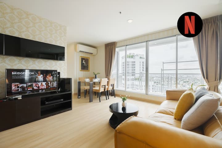 Family Choice@high Fl. 70sqm 2br W/sky Pool-3m Mrt - Bangkok