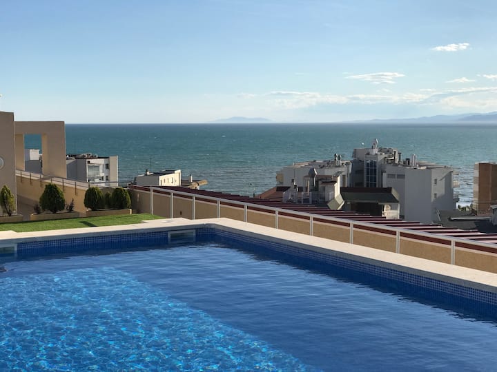 22. Zentrum Salou. Atico. Piscina Y Vistas Al Mar. - Cambrils