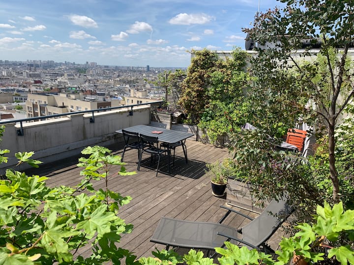 Terrasse Roof Top Au Coeur De Paris - Bagnolet