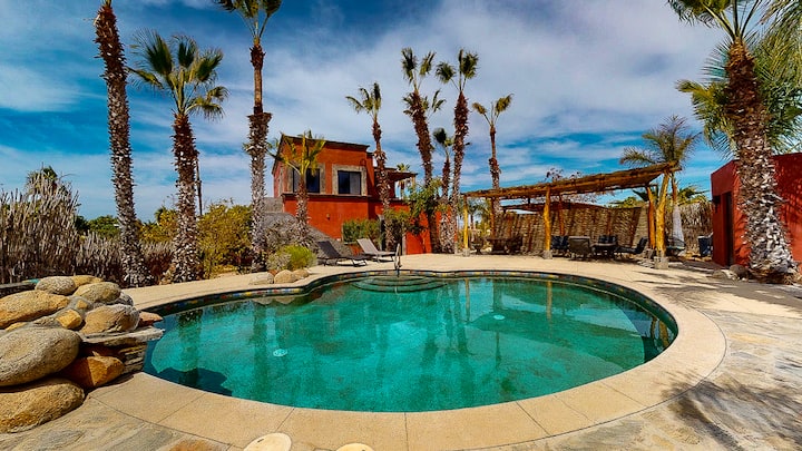 Casa Flores Del Mar - Ocean & Mountain Views - Todos Santos