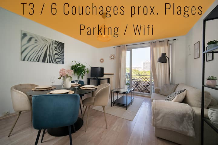 Appartement Tout éQuipé Avec Parking 6 Couchages - Marseille