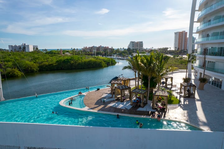 Marina Plus, Espectacular Vista A La Marina Y Mar1 - Mazatlán