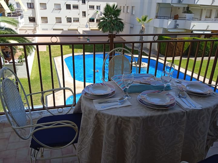 Precioso Apartamento Residencial Con Piscina - Calafell