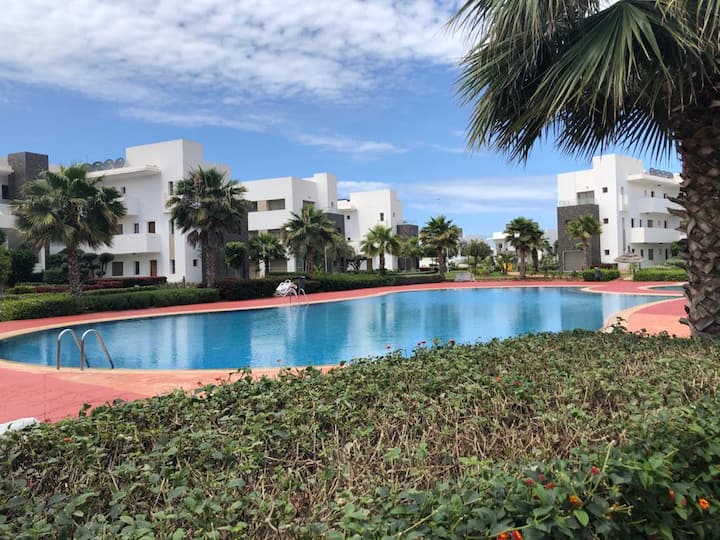 Bel Appartement Avec Piscine La Perla - Saïdia