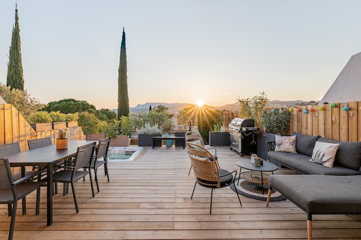 Villa Cassis Charme Unique Avec Piscine & Tennis - La Ciotat