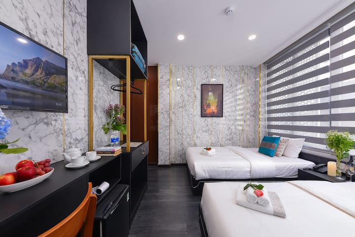 Minimalist 2-bed Steps To Ben Thanh Market Dist.1 - Ho Chi Minh-staden